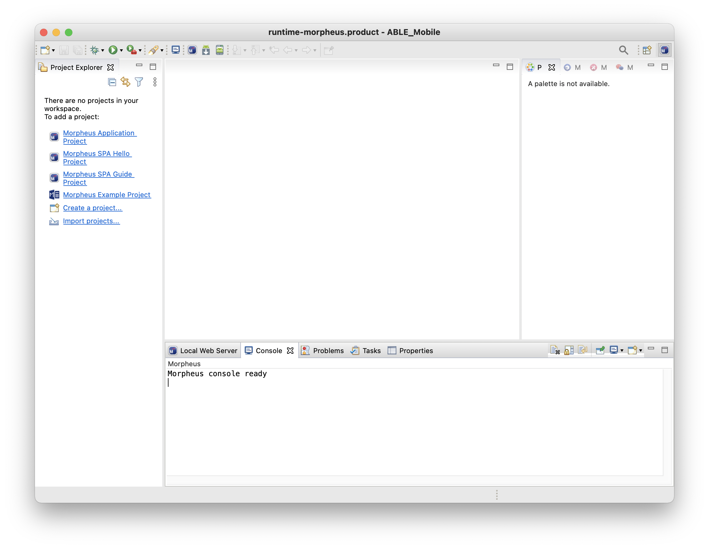 Morpheus IDE 시작 | URACLE
